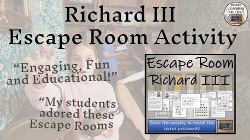 Shakespeare's Richard III Escape Room Activity by Creative Primary Literacy