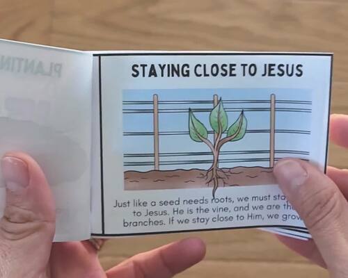 The True Vine Mini-Book Craft, Growing with Jesus John 15 Grape Vine ...