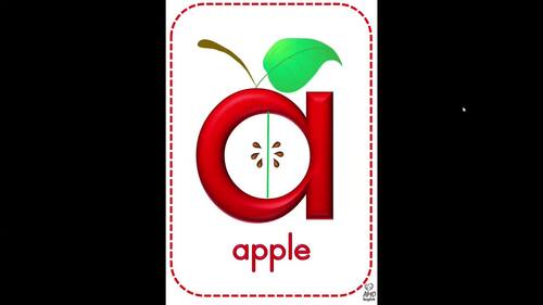 English-Alphabet-Mnemonic-Lower-Case-Word-Flashcard-Bundle-Free-Poster