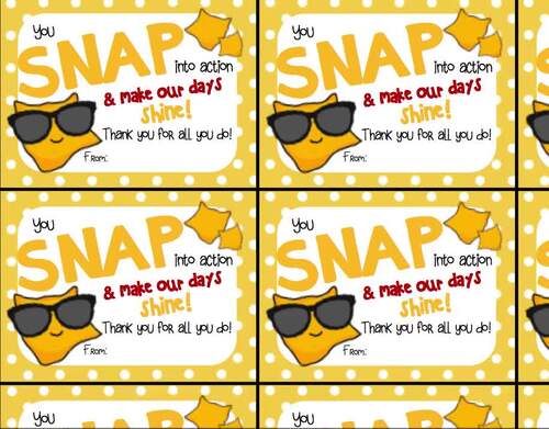 Cheez-It Snap'd Teacher/ Staff Appreciation Tag- You Snap into action ...