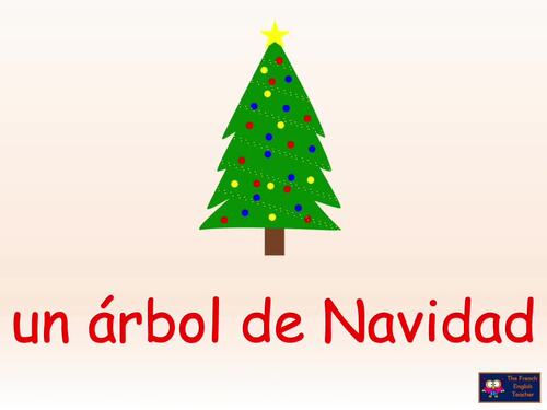 LA NAVIDAD - POWERPOINT on basic Christmas vocabulary in Spanish