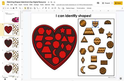 Chocolate 2D Shapes Digital Activity | Distance Learning by Mrs Ds Corner
