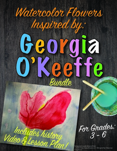 Georgia O'Keeffe Flowers BUNDLE by Evla Studio | TPT