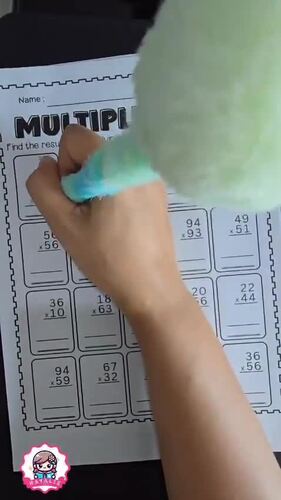 Engaging 2 digit by 1 digit Multiplication with and without Regrouping ...