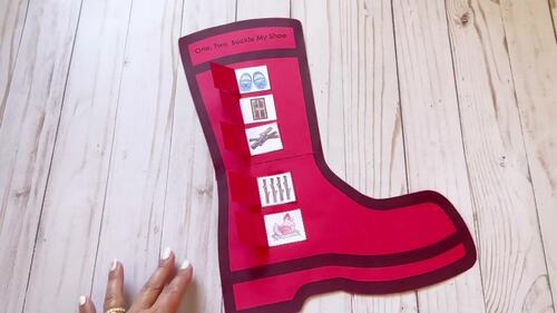 One, Two, Buckle My Shoe Nursery Rhyme Craft by Liv and Leb | TPT