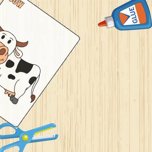 Cow Craft Activity–Build a Cow-Craft Farm Animal,Bulletin Board Craft ...