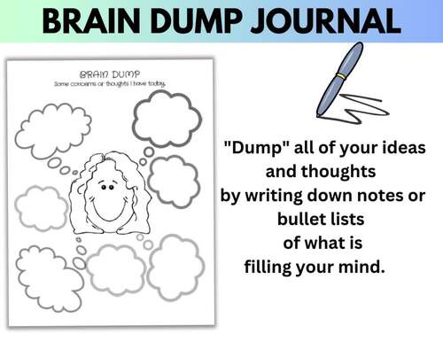 Brain Dump Journal: A Daily Meditating and Setting Goals Journal-Clear ...