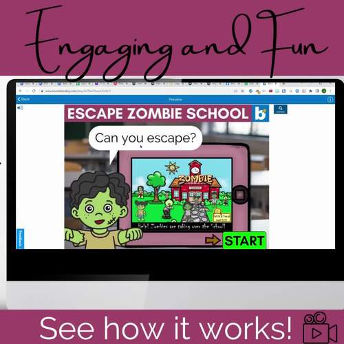 End of Year Math Review for 2nd Grade - BOOM Cards Digital Escape Room