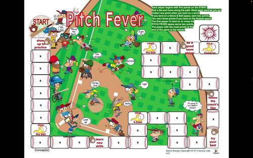 Editable Phonics Game and Roll & Read Templates | Baseball Theme