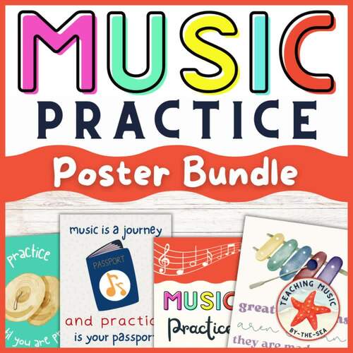 Music Practice Posters | Music Band Room Grit Classroom Decor Bulletin ...