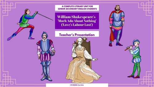 Much Ado About Nothing | ELA Shakespearean Analysis Unit | POWERPOINT ...