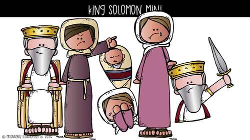King Solomon clip art, Bible Mini by Melonheadz Clipart | TPT
