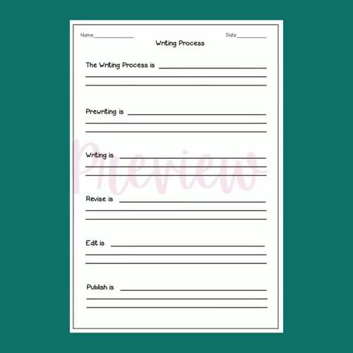 Writing Process- Graphic Organizers by Bilingual Teaching Made Easy