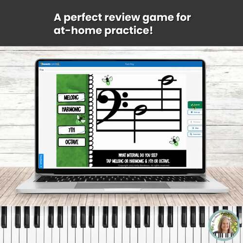 Harmonic & Melodic 7ths & Octaves on the Staff BOOM™ Cards Intervals ...