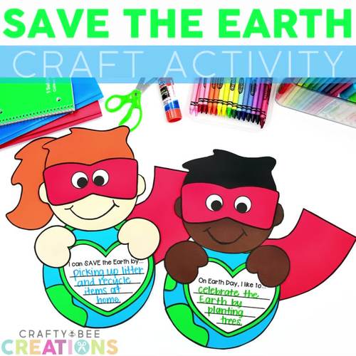 Earth Day Craft | Recycling Activity | Earth Day Activities | Save the ...