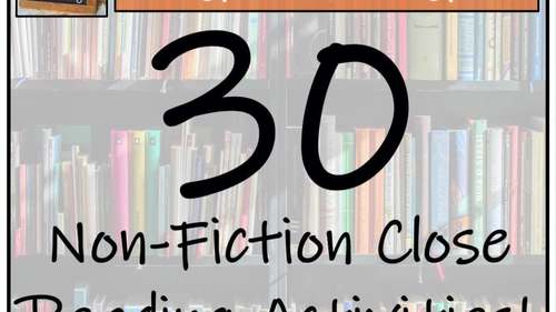 30 Nonfiction Close Reading Comprehension Activities | 5th Grade & 6th ...