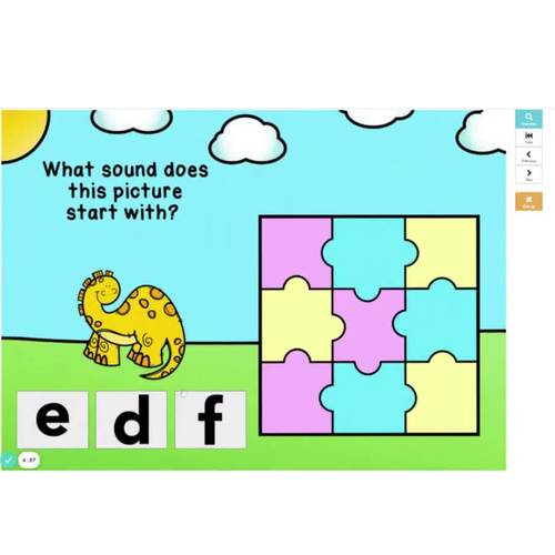 Initial Sounds "d" "e" "f" on Boom Cards™ by Augment HS | TPT