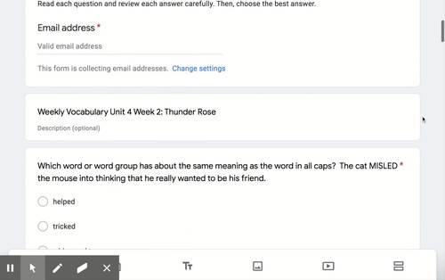 4th Grade MyView Literacy Unit 4 Week 2 Google Forms Quiz Assessment ...