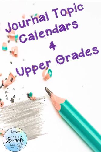 Journal Writing Topics year long monthly calendars | TPT