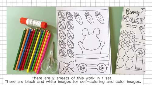 Make easter bunny in cart box,paper craft,easter craft,sping easter egg