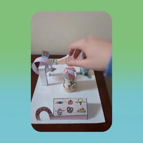 3D Measurement Theme Park: 2nd Grade Math Measure/Estimate/Chart Crafts ...