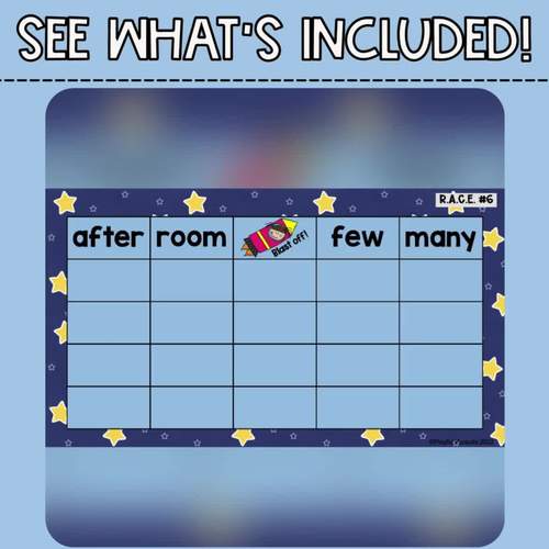 High Frequency Word R.A.C.E | K-2 Bundle: Space Theme | IMSE OG+ Aligned