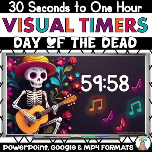 Day of the Dead Skeleton Visual Timers Countdown Daily Slides Google ...