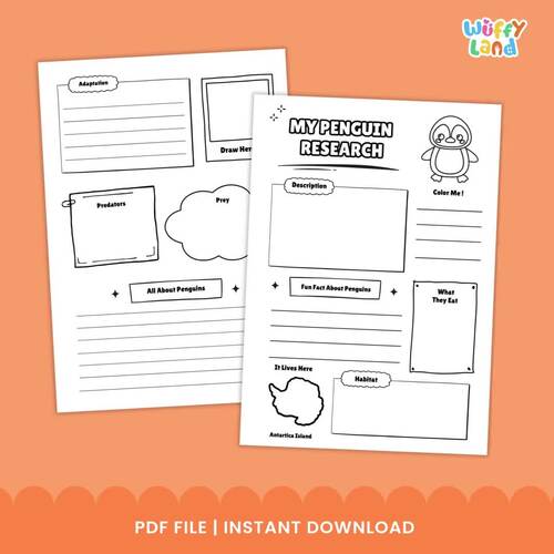 Penguin Craft & Science Research Project | Winter & Polar Animal Activity