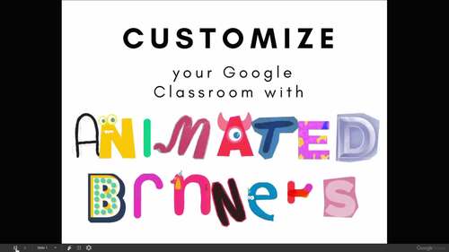 Science Themed Animated Banners for Google Classroom by JayZee | TPT