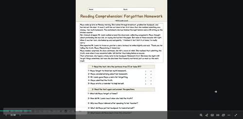 10 Reading Comprehension Passages with Questions | Lexile Levels 600–1000