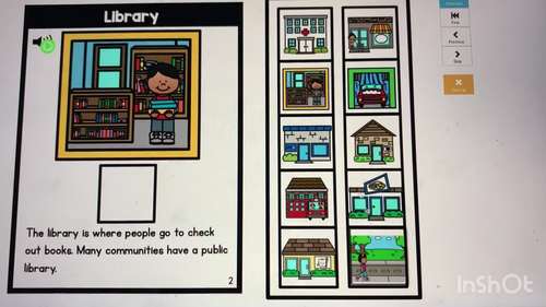 Community Places Digital Adapted Book Boom Cards by Where I AUT-a Be