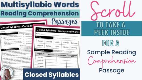 Open Syllables with R-Controlled Vowel Multisyllabic Words Reading ...