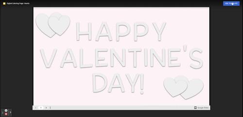 Valentine's Day Activity | Heart-Themed Digital Coloring Pages | Google ...