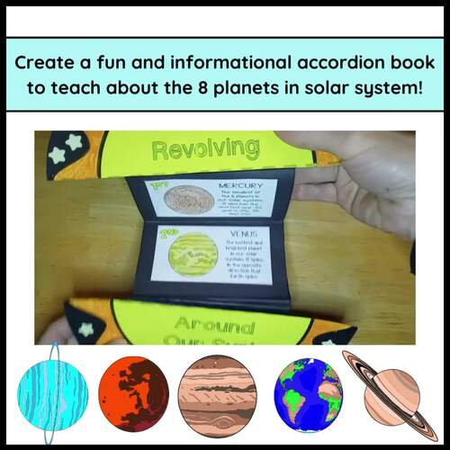 "8 Planets in Our Solar System" | A Fun Accordion Book for an Outer ...