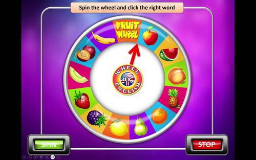 Fruit Vocabulary Interactive PowerPoint Game | Wheel of English ESL ...