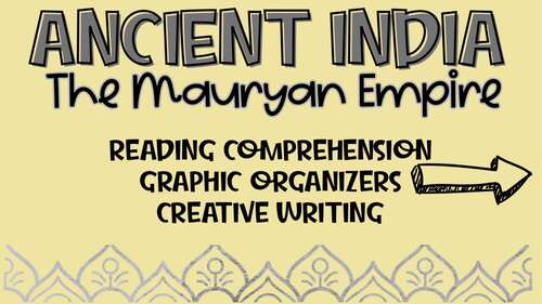 Ancient India Reading Comprehension Middle School High School Print ...