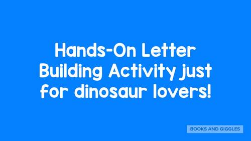 Dinosaur Snap Cube Alphabet Mats by Books and Giggles | TPT