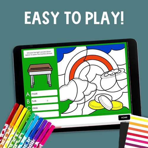 St. Patrick's Day Phonics Digital Games First Grade by Thrive Literacy ...