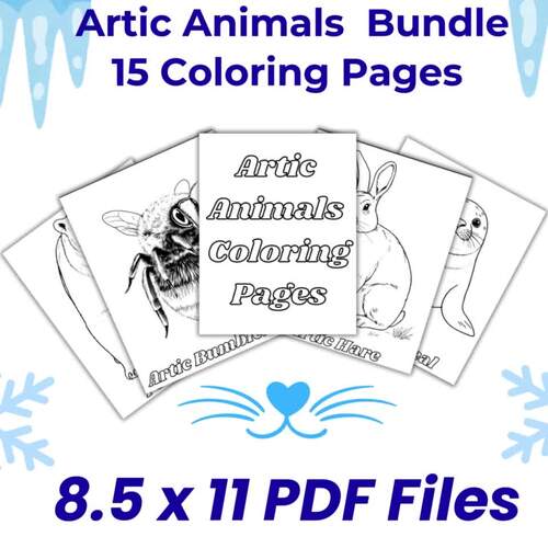 15 Arctic Animals Coloring Pages – Winter-Themed Coloring Pack for Pre-K-2