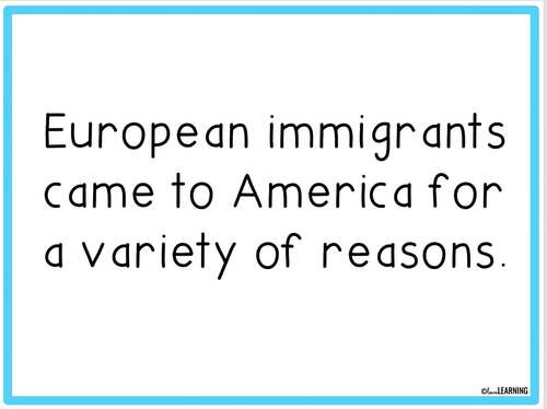 Ellis Island Immigration Lesson and Notes Activity by Love Learning