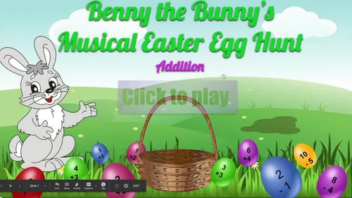 Addition within 10 Easter Egg Hunt- An Interactive Game for Google Slides