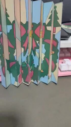 Christmas Wreath Crafts Agamograph Art X'mas Candle Winter 2D Posters ...