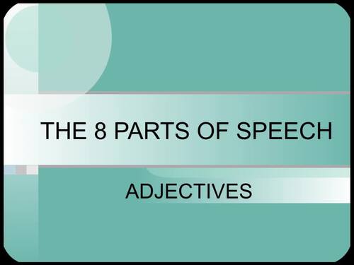 ADJECTIVES PowerPoint Used for EdPuzzles by Dennie Boltz | TPT
