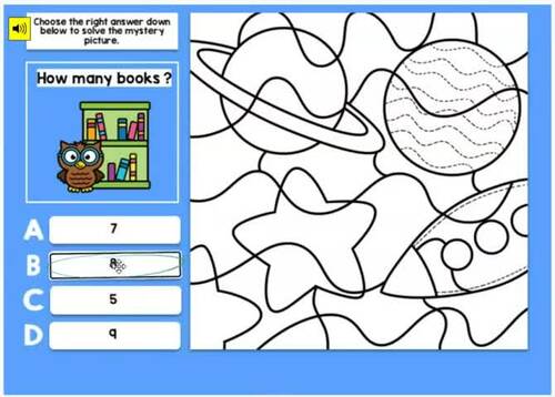 Boom Cards™ Counting to 10 Mystery Picture by Leigh's Library | TPT