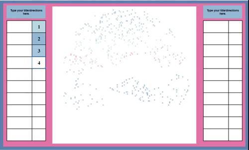 Google Sheets LOW PREP Digital Pixel Art Template - Diplodocus Silhouette