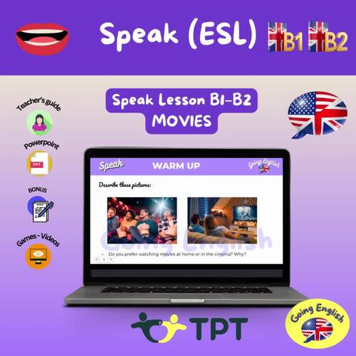 Speak - Movies B1–B2 [Online Lesson] for ESL/EFL Students by Going ...