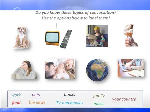 Topics of Conversation! Complete Communicative ESL Lesson for Low (A2 ...