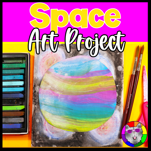 Art Lesson Planet Art Project Outer Space Art Activity Primary Artwork