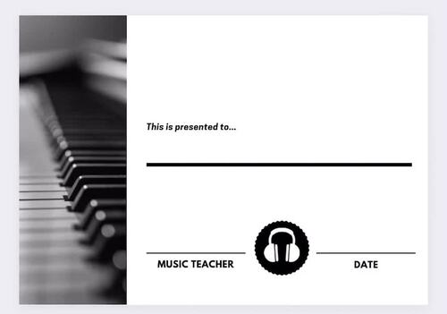 Music Awards/Certificates Editable PPT by Jah Music - Music Classroom ...