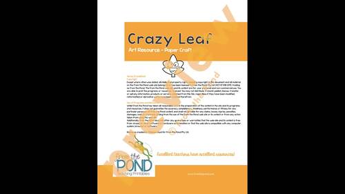 Fall Activities - Leaf Craft and Writing by From the Pond | TPT